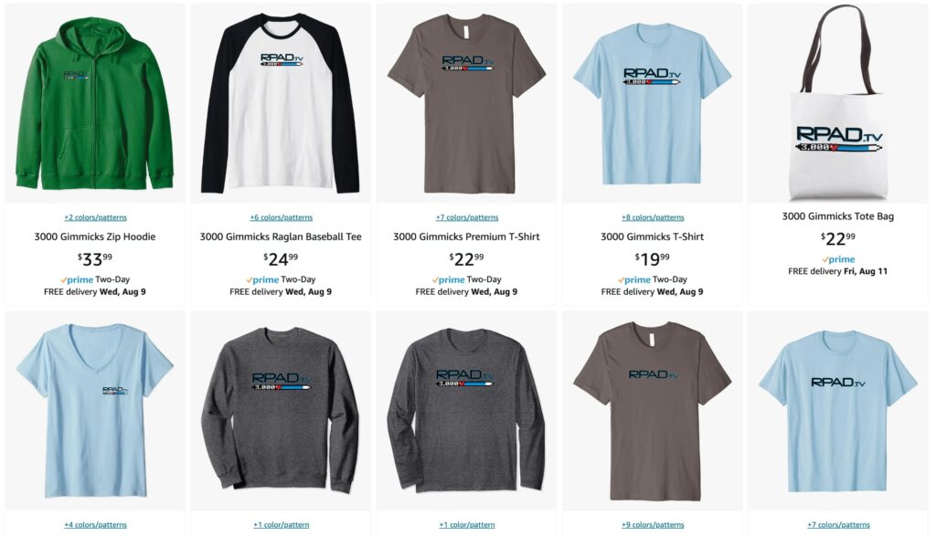RPadTV Merch and Gimmicks Available on Amazon! - RPad.TV